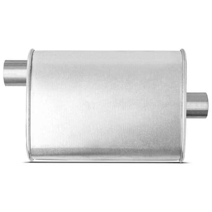 Thrush® Turbo Muffler - Offset / Center - Thrush® Exhaust P/N: 17713 ...