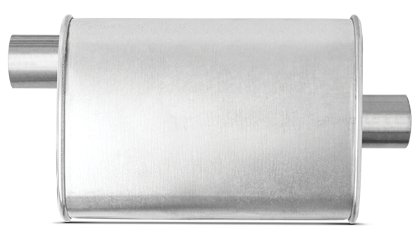 Thrush® Turbo Muffler - Offset / Center - Thrush® Exhaust P/N: 17702 ...