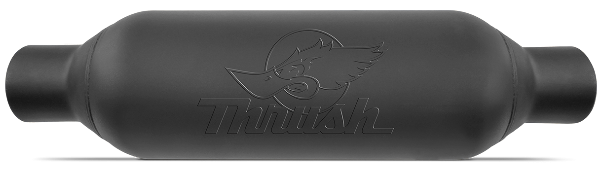 Thrush® Rattler Muffler - Center / Center - Thrush® Exhaust P/N: 24253 ...
